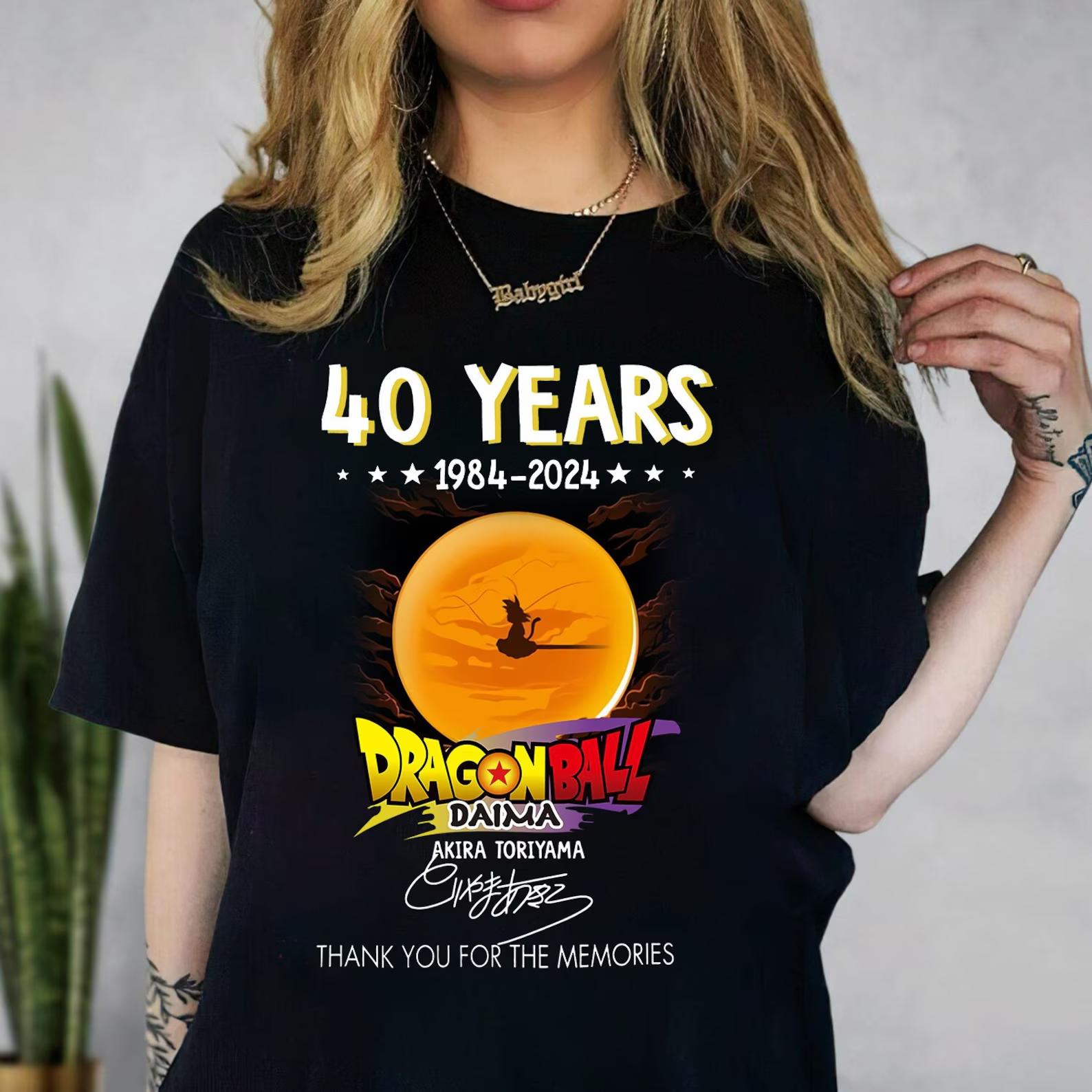 Akira Toriyamar dragonn ball RIP Shirt, Akira Toriyamar RIP, 40 Years ...